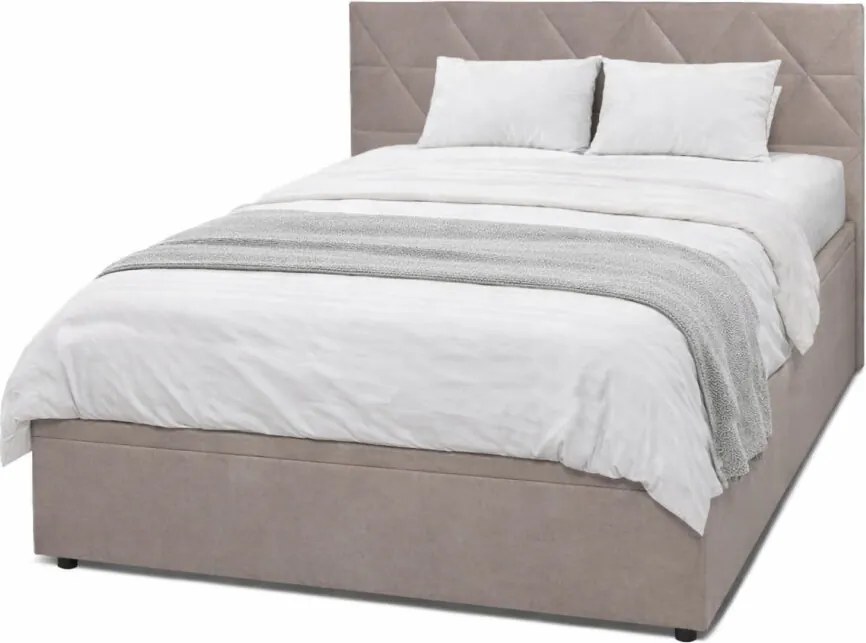 Postel Fro Caro 160x200 s roštem, úložným prostorem Mono 233, béž