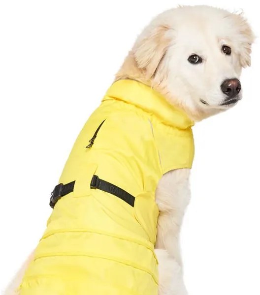 Obleček pláštěnka Canada Pooch žlutá XS