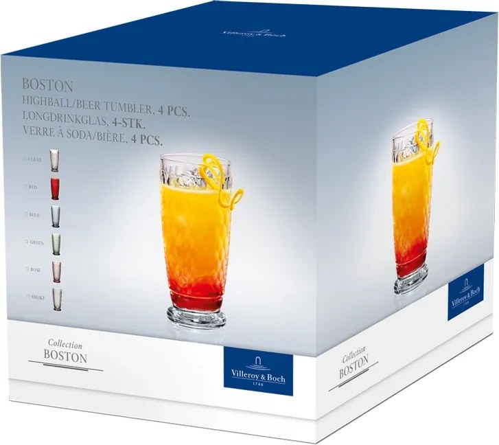 Villeroy&Boch Boston coloured sklenice na long drink green 77 mm, 300 ml