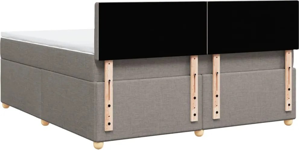 Box spring postel s matrací taupe 180x200 cm textil 3286777