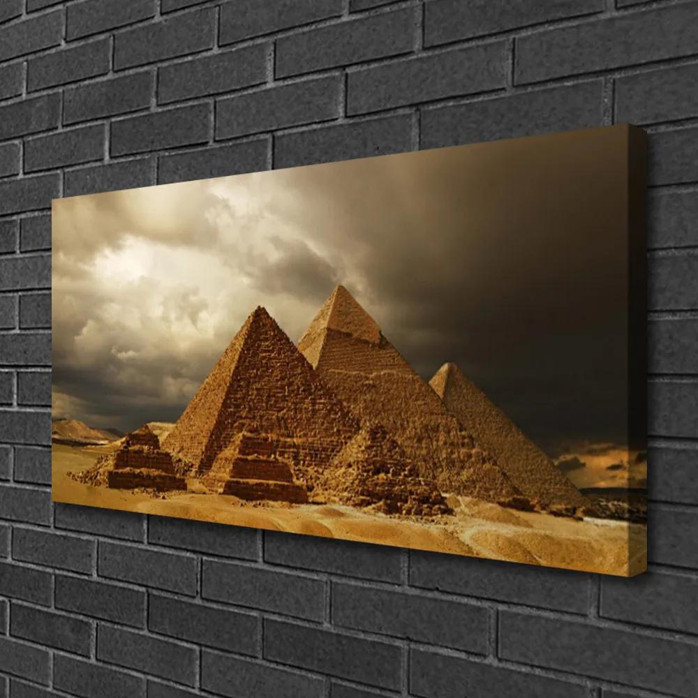 Obraz na plátně Pyramidy Architektura 140x70 cm