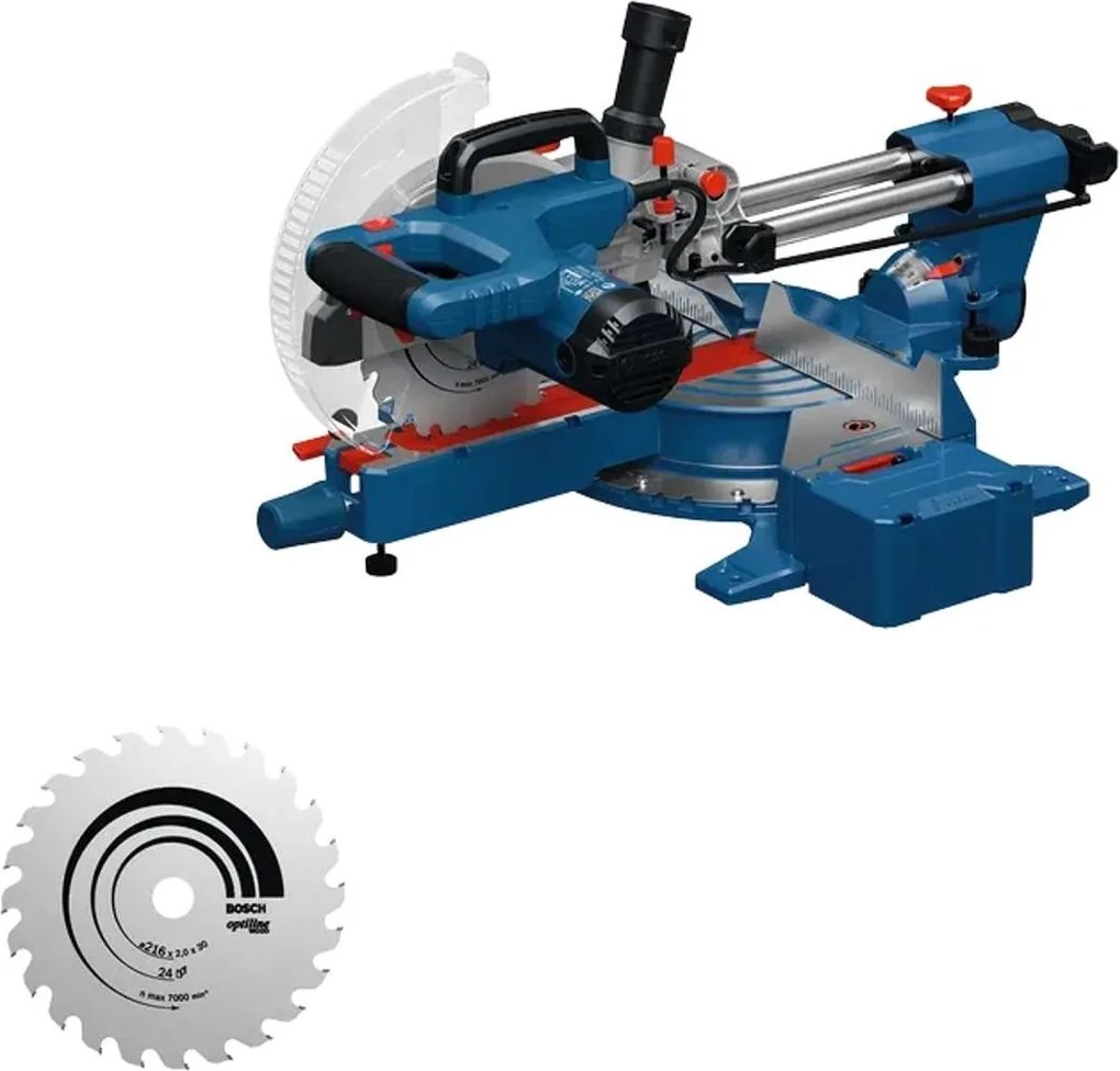 Bosch - Kapovací a pokosová pila GCM305-216S, 216 mm, 1300 W 0601B61001