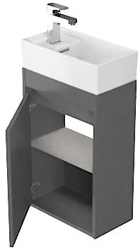 Cersanit - Crea skříňka pod umyvadlo 40cm, šedá, S924-014