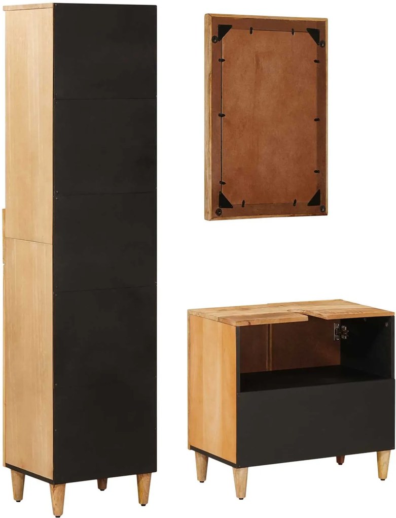 Sada koupelnových skříněk 3 ks 62 x 33 x 58 cm 3310178