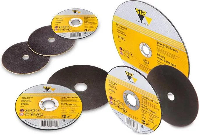 SIA Abrasives SiaAbrasives | Řezné kotouče na ocel a nerez - rychlé a čisté řezání Průměr: 115 mm, Šíře: 1,6 mm