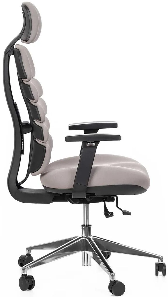 MERCURY Ergonomická kancelářská židle WORKEASE - šedá látka