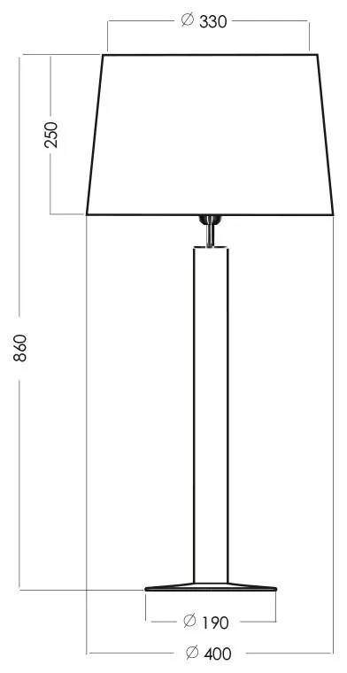 4concepts Designová stolní lampa FJORD RED Barva: Černo-zlatá