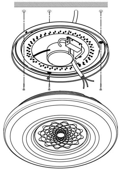 Eglo 9682 - LED RGB Stmívatelné nástěnné stropní svítidlo CAPASSO-C LED/17W/230V