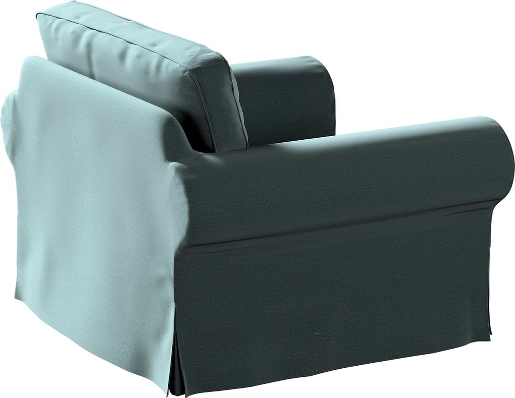 Potah na křeslo IKEA Ektorp barva zelená látka sametová