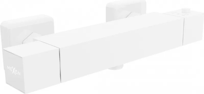Mexen CUBE termostatická sprchová baterie, bílá, 77200-20