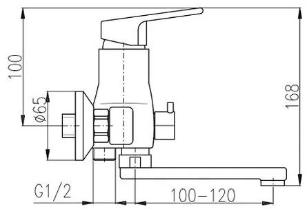RAV Slezák Colorado Vodovodní baterie vanová, rozteč 100 mm CO151.0