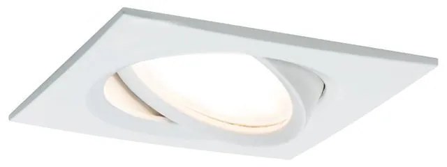 Paulmann 93677 LED Nova Plus Coin, bílá zápustná bodovka 1x6.8W 2700K stmívatelná 8,4x8.4 cm