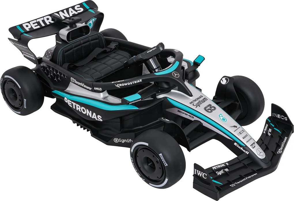 Ramiz Formule AMG Petronas F1 elektrické autíčko pro děti černé na dálkové ovládání + ovladač R/C