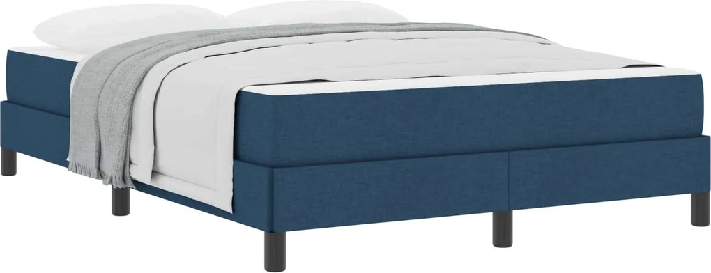 Postel s boxspringem Modrá 140 x 200 cm textil 3398499