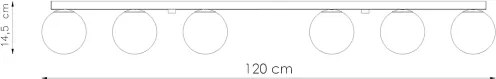 Stropní svítidlo SOLLUX YOLI 6 černé G9 6x12W bez žárovky SL.1155