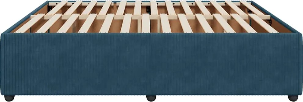 Rám postele modrý 200 x 200 cm samet 3285034