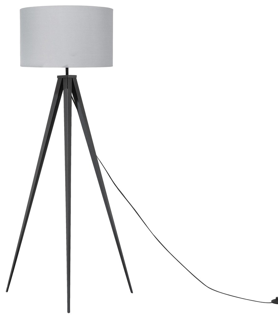Stojací lampa 156 cm šedá STILETTO Beliani
