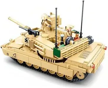 Sluban Model Bricks M38-B0892 Bitevní tank M1A2 Abrams / LEGO - kompat