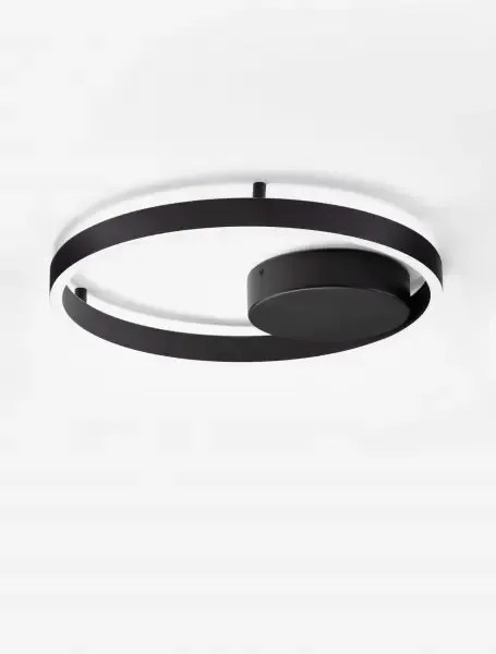 LED stmívatelně černé designové stropní svítidlo Hedra