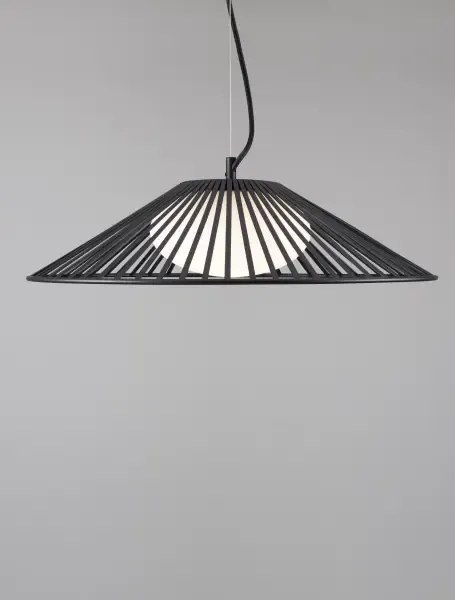 LED černá designová svítilna Brume