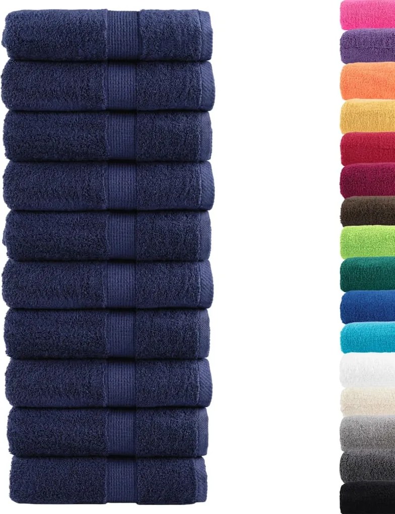 Prémiové mycí utěrky SOLUND 10 ks tmavě modré 30x30 cm 600 g/m² 137253