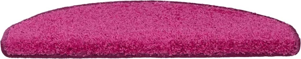 Schodové rohože 30 ks 65 x 21 x 4 cm růžové, půlkulaté, velké 3365822