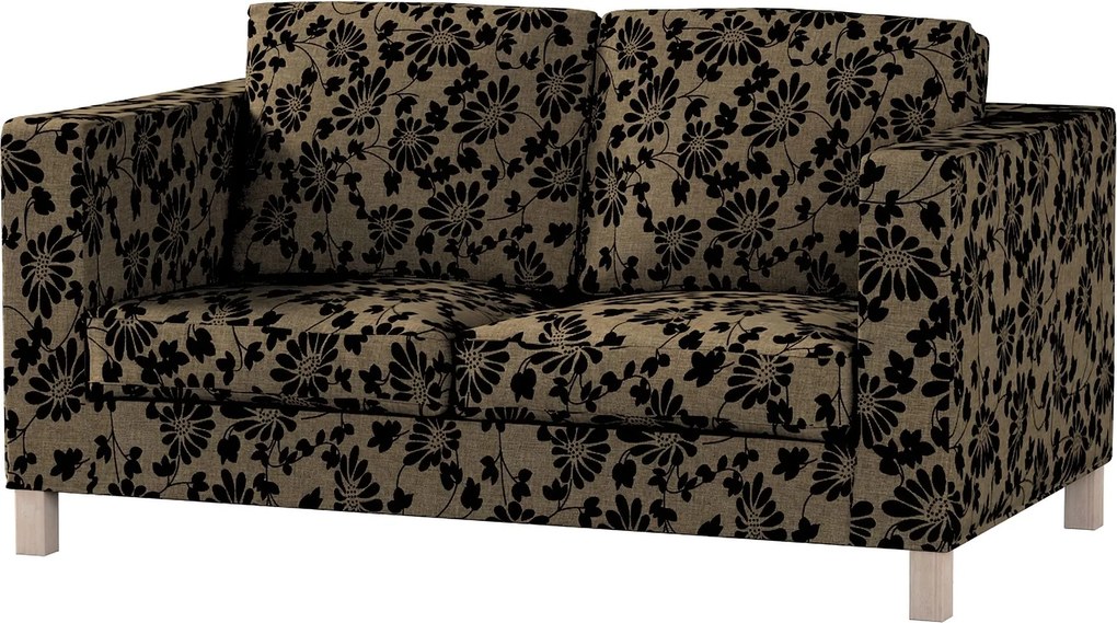 Potah na pohovku IKEA Karlanda 2-místná, krátký barva béžová látka pletený vzor, vzorované