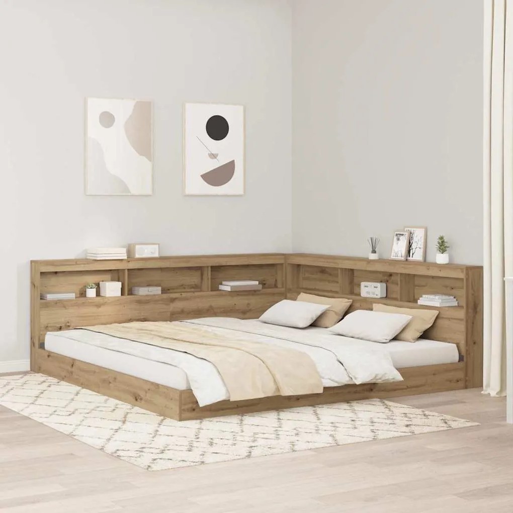 Úložné čelo postele Artisanový dub Kompozitní dřevo 3335516
