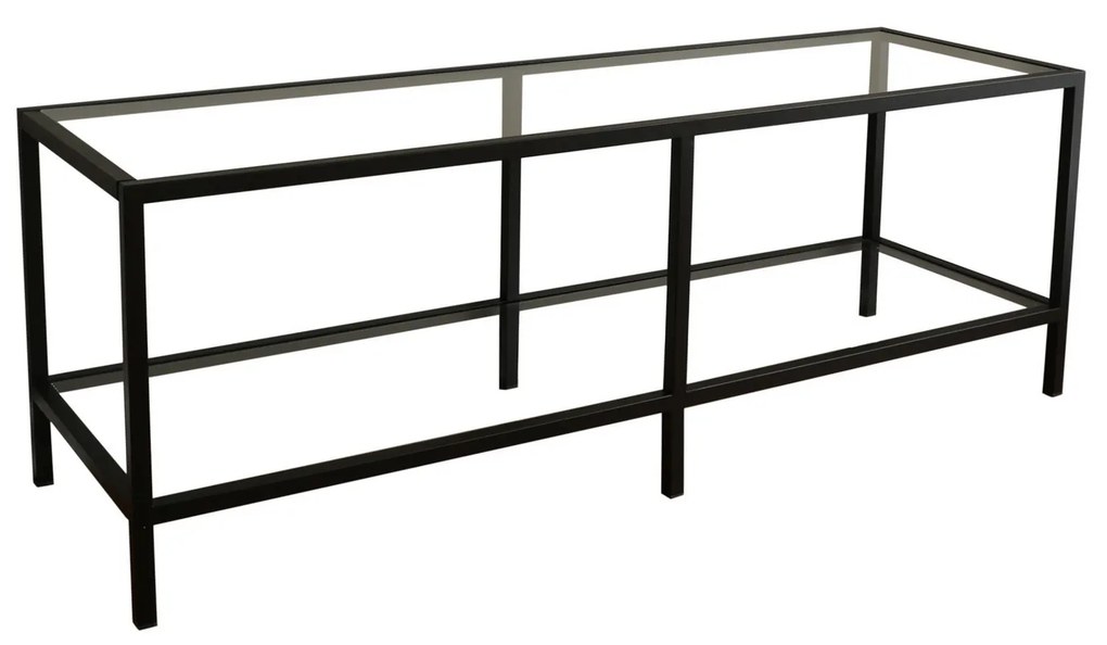 KALUNE DESIGN Kovový TV stolek GLAMP černý 552NOS2219