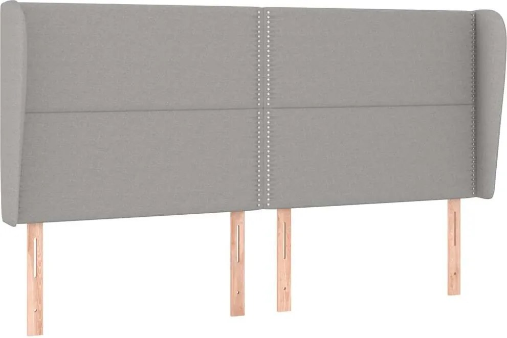 Box spring postel s matrací světle šedá 180 x 200 cm textil 3127901