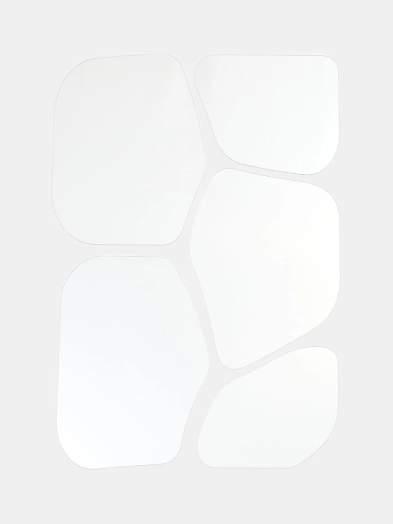 Sinsay - Sada zrcadel s nepravidelnými tvary 5 pack - clear