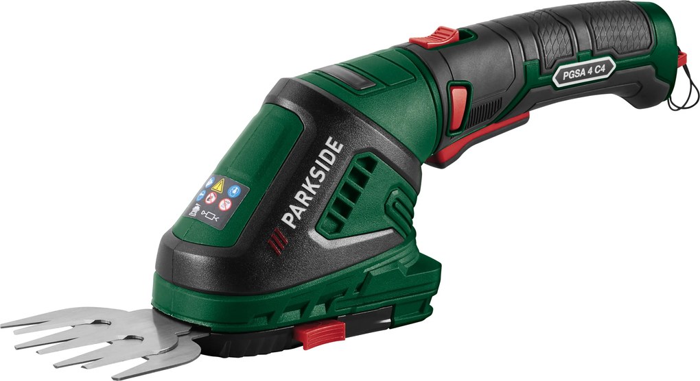 Parkside® Aku nůžky na trávník a živý plot Pgsa 4 C4