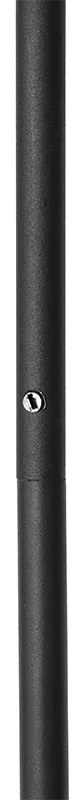 Moderní stojací lampa černá 3-světelná - Jeana