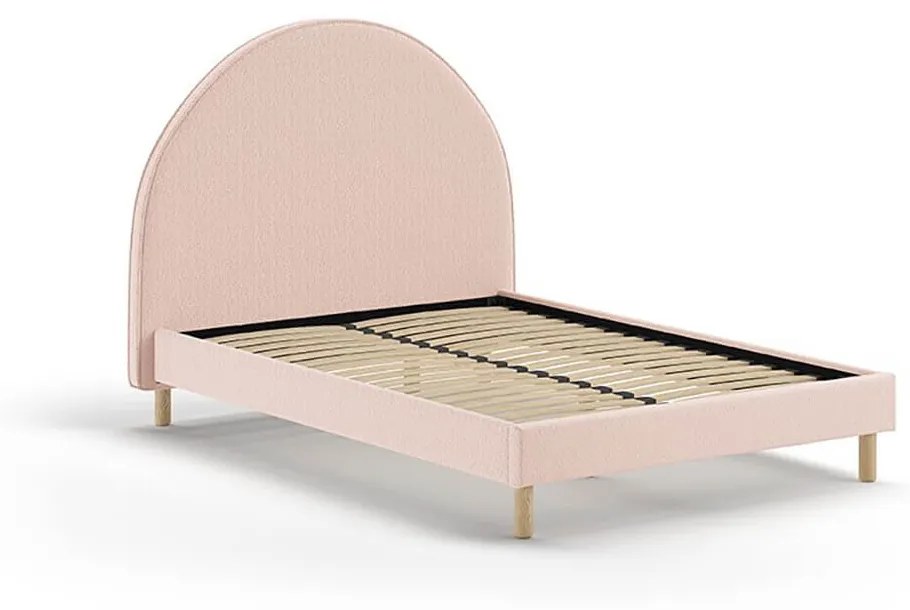 Dětská postel loony 140 x 200 cm růžová MUZZA