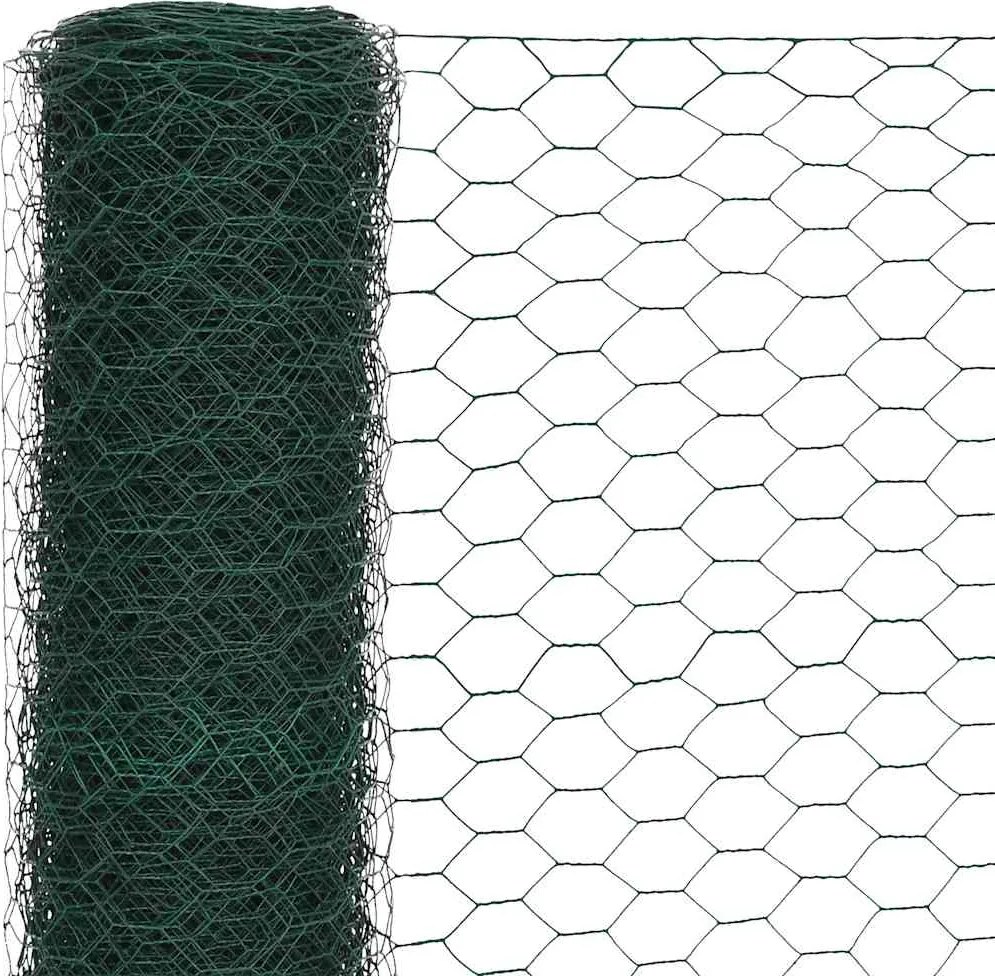 Pletivo ke kurníku ocel PVC vrstva 25 x 1,5 m zelené 143264