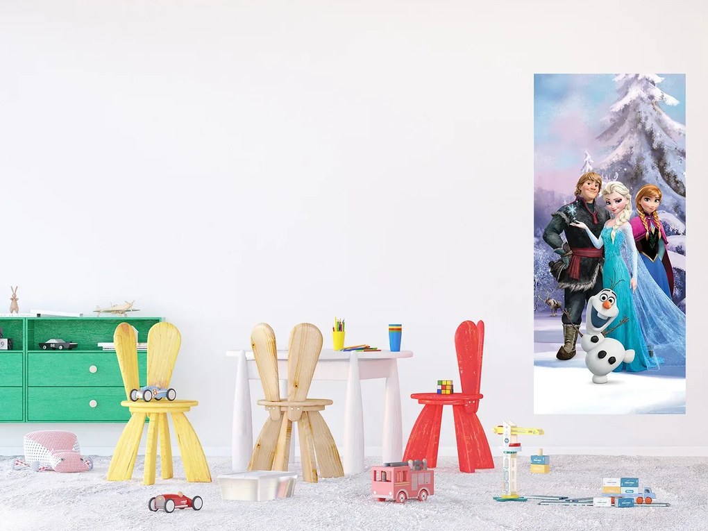Dětská vliesová fototapeta na zed' Ledové Království Všichni Přátelé, Disney | 90 x 202 cm | DFTDNV 5463