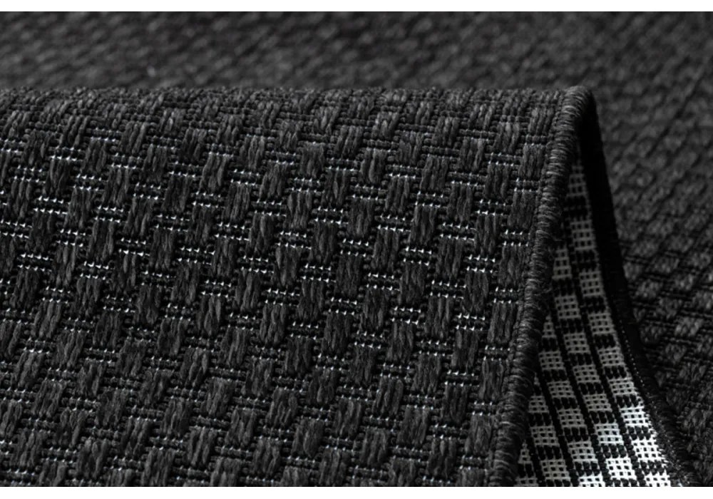 Kusový koberec Decra černý atyp 80x300cm