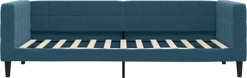 Válenda s přistýlkou modrá 100 x 200 cm samet 3196697