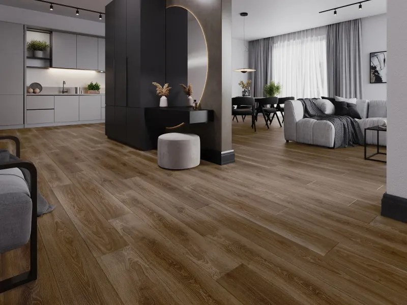 Mexen San Juan vinylové panely 1240 x 182 mm SPC 6,5 mm, podložka IXPE 1,5 mm, 4 V-drážka, Dub - F1049-1240-182-505-4V1-01