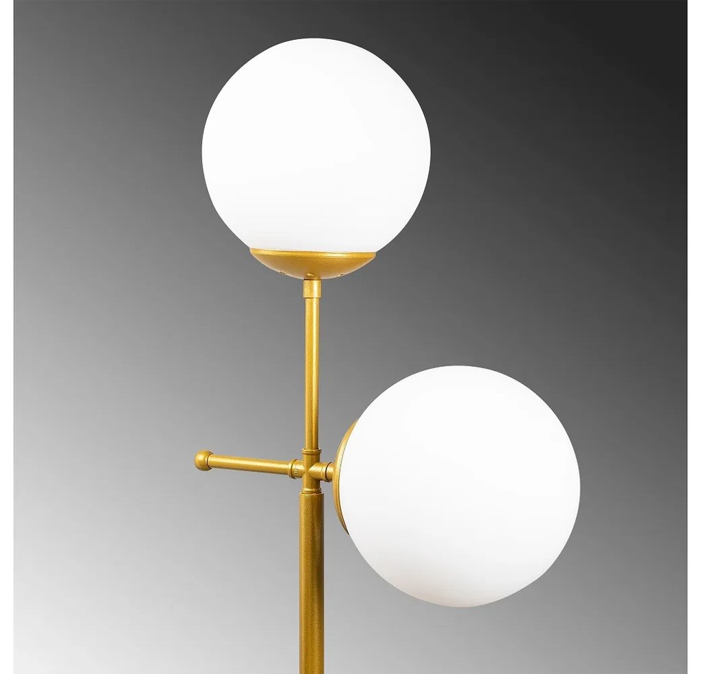Designová stojanová lampa Parisa 174 cm zlatá