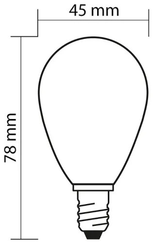 LED žárovka E14 McLED 4,7W (40W) teplá bílá (2700K) ML-324.039.87.0