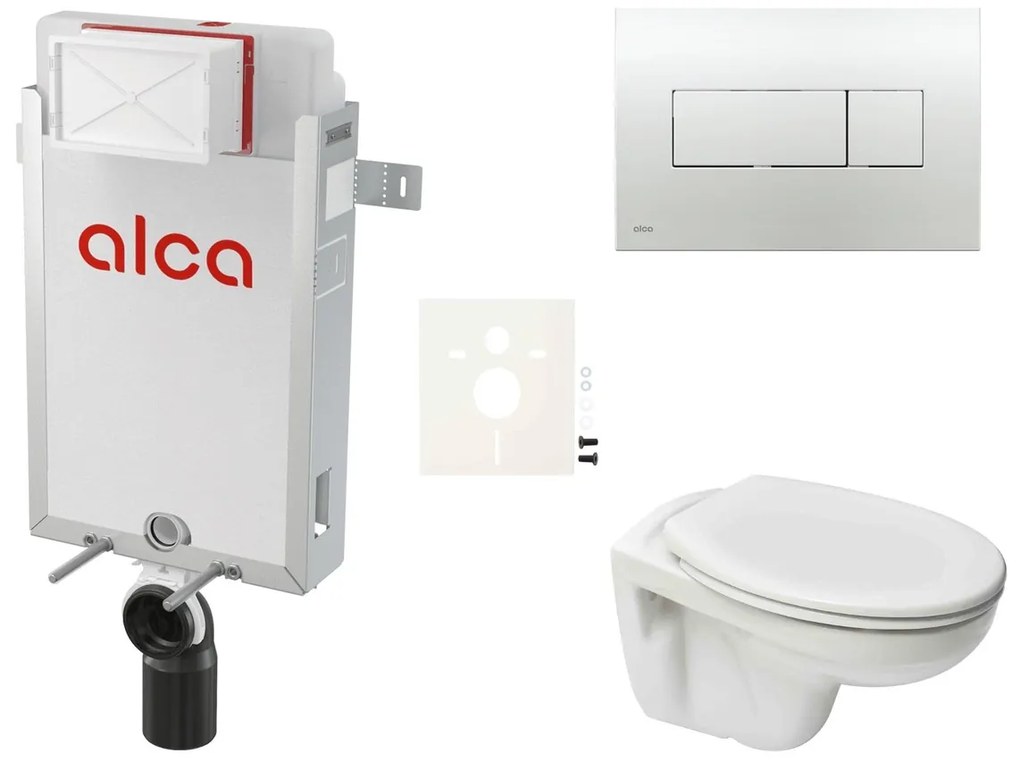 Cenově zvýhodněný závěsný WC set Alca k zazdění + WC S-Line S-line Pro SIKOAP5