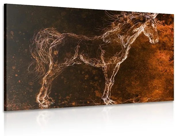 Obraz abstraktní kůň Varianta: 60x40