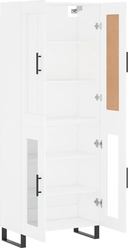 Skříň highboard bílá 69,5 x 34 x 180 cm kompozitní dřevo 3199641