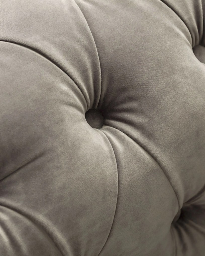 Křeslo Chesterfield Classic Velvet Dark Grey 118x96x77cm