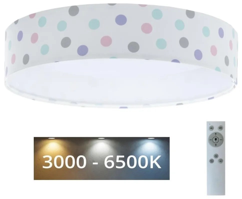 BPS Koncept LED Stmívatelné svítidlo GALAXY KIDS LED/24W/230V puntíky pestrobarevná + DO BS0560