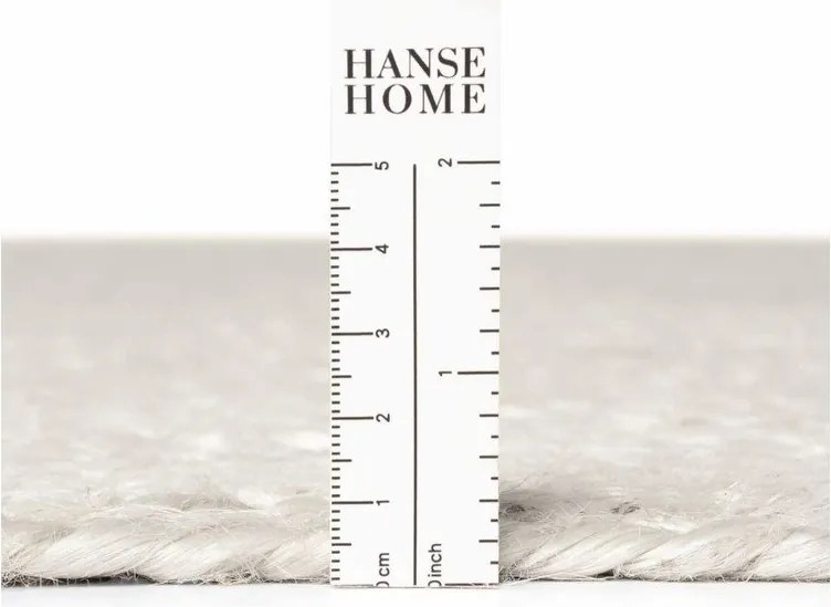 Krémový oboustranný/ručně tkaný jutový koberec 160x230 cm Braided – Hanse Home