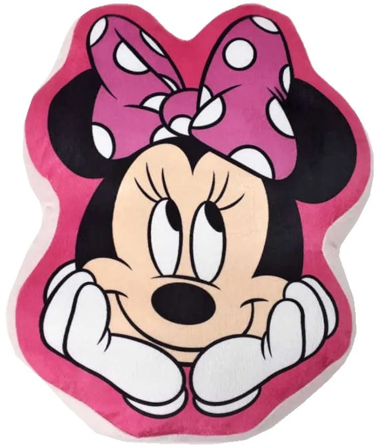 Tvarovaný 3D polštář s tváří Minnie Mouse - Disney