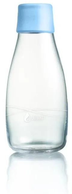 Pastelově modrá skleněná lahev ReTap s doživotní zárukou, 300 ml