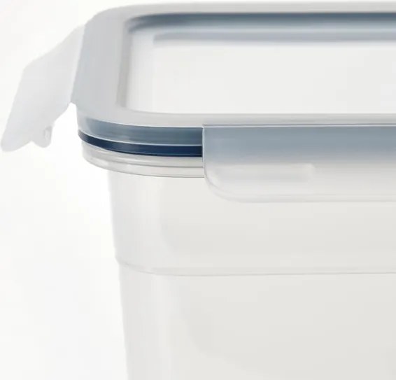 IKEA 365+ Dóza na potraviny s víkem, obdélník/plast, 10.6 l